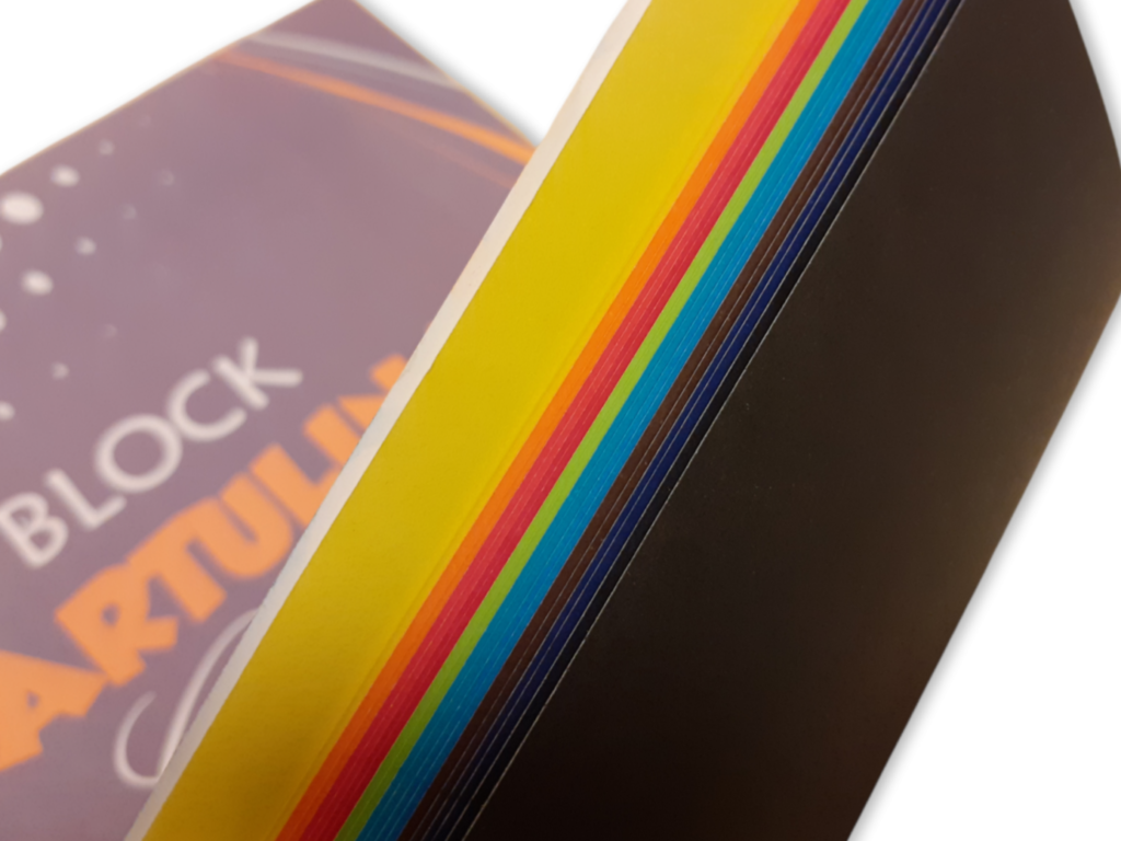 Block A4 Cartulina Colores – 20 hojas – Papelería Trazos