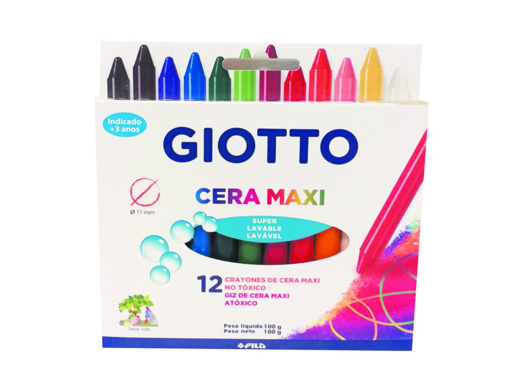 Crayones Giotto Cera Maxi 12 colores – Papelería Trazos